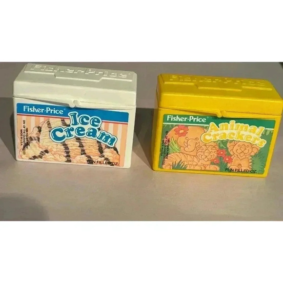 Toys | Vintage 1989 Fisher Price Ice Cream Animal Crackers Box ...
